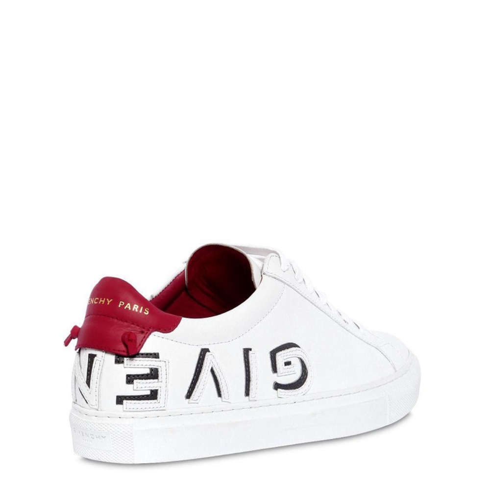 Givenchy White Reverse Logo Urban Sneakers - Gem